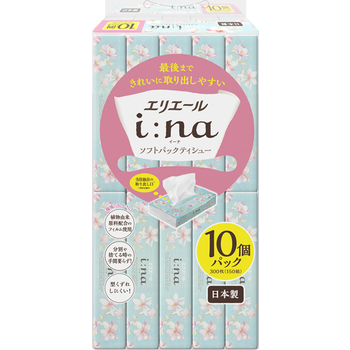エリエール i：na（イーナ）ソフトパックティシュー｜ティシューペーパー｜商品情報｜エリエール｜大王製紙