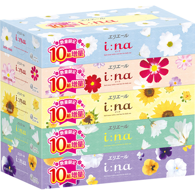 エリエール i：na（イーナ）ティシュー｜ティシューペーパー｜商品情報｜エリエール｜大王製紙